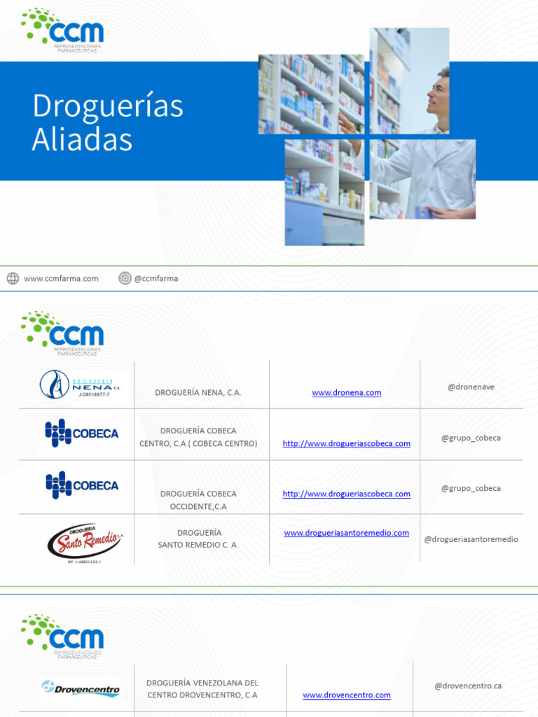 Droguerias Aliadas CCM | PDF
