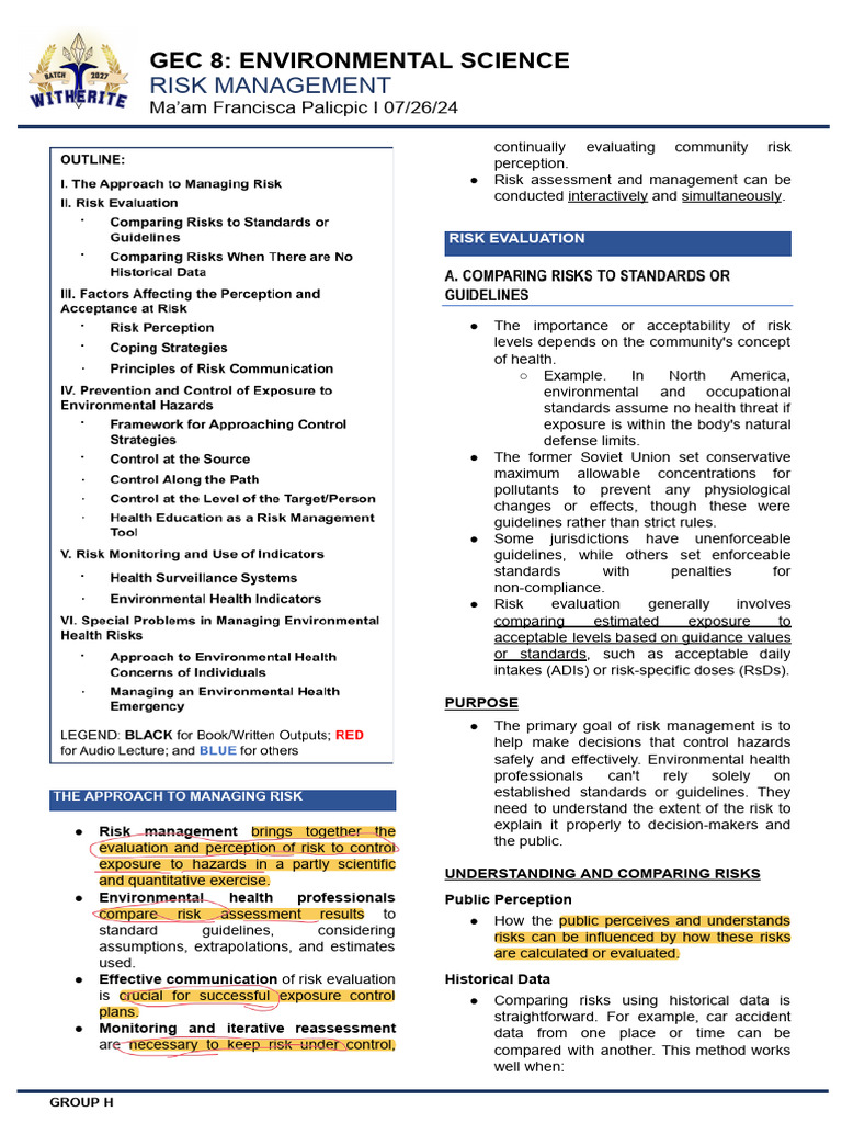 RISK MANAGEMENT | PDF