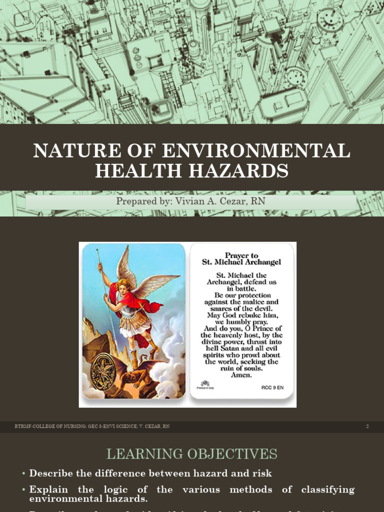 NATURE OF ENVIRONMENTAL HEALTH HAZARDS (Autosaved) | PDF