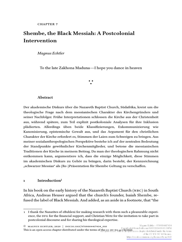 Shembe | PDF | Jesus | Religion & Spirituality