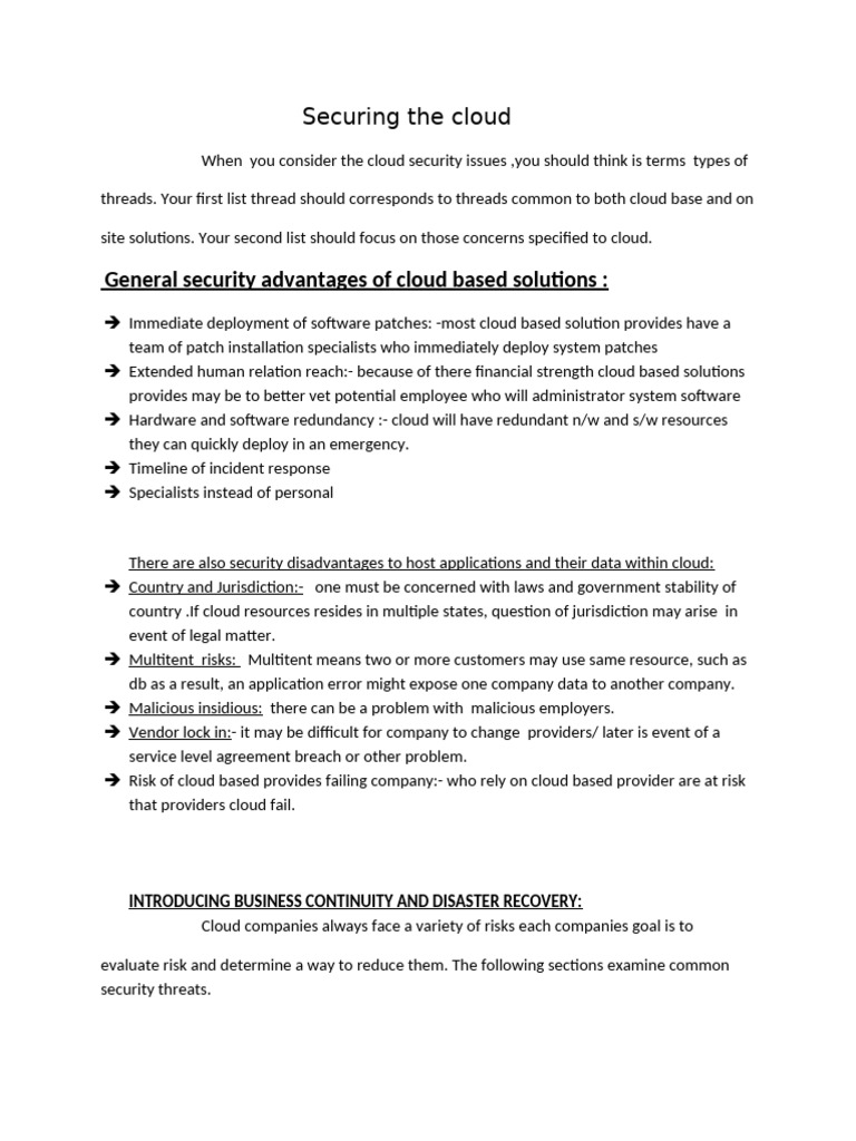 Securing The Cloud | PDF