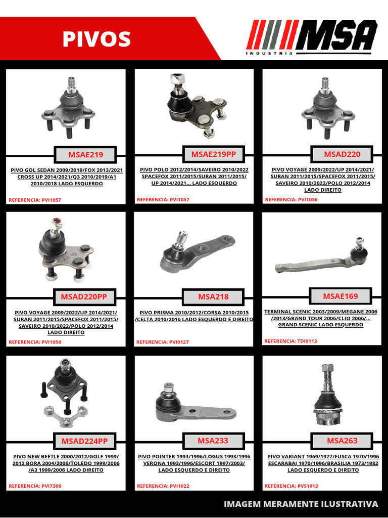 Catalogo Msa Pivo e Terminal | PDF