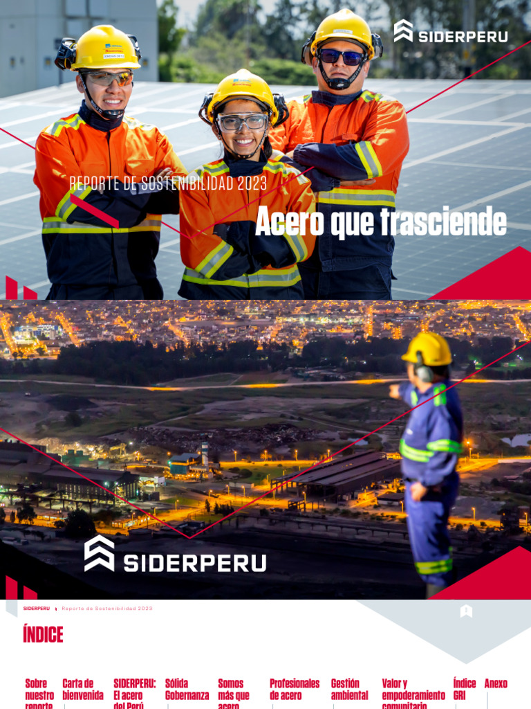 Reporte Sostenibilidad 2023 SIDERPERU VF | PDF