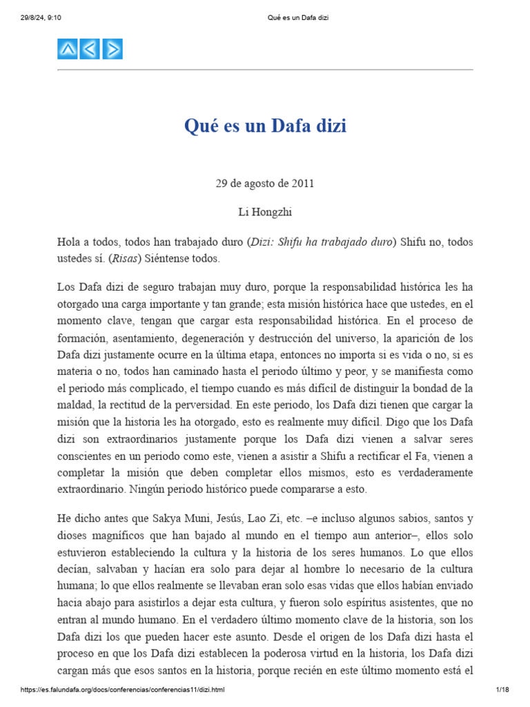 Qué Es Un Dafa Dizi | PDF