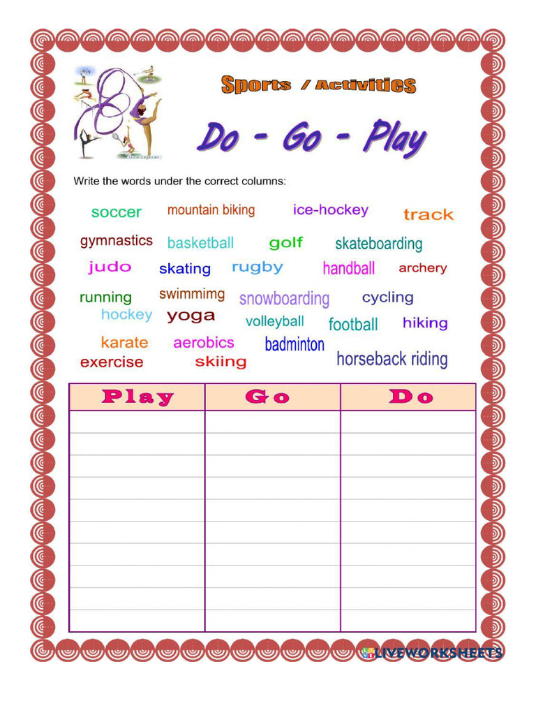 special act. sports. do -play-go | PDF