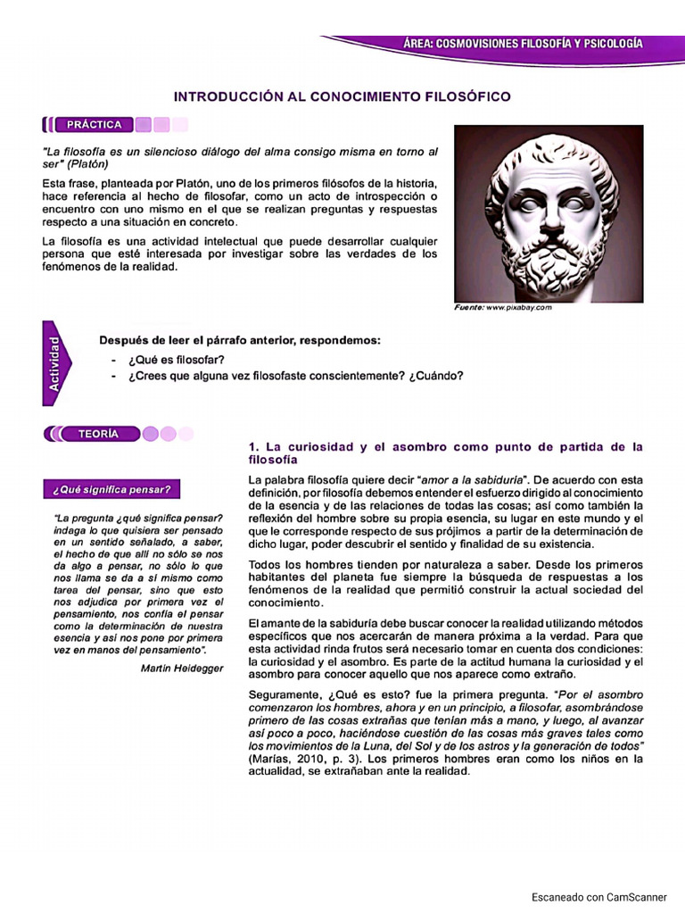 Introducción Al Conocimiento Filosófico | PDF