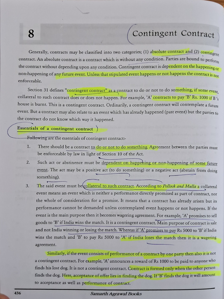 Contingent Contract.. | PDF