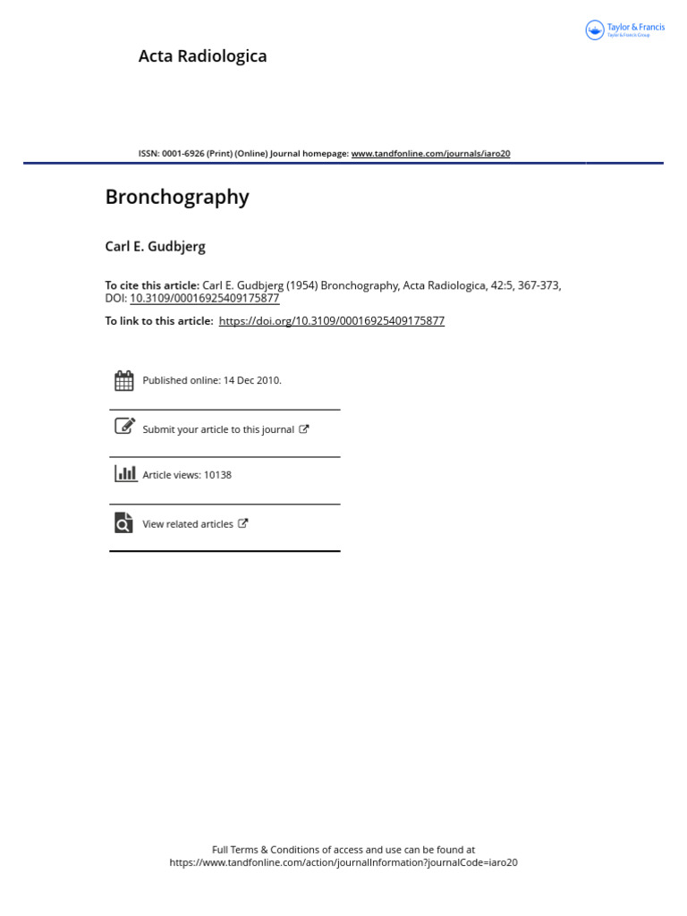 Broncho Graphy | PDF