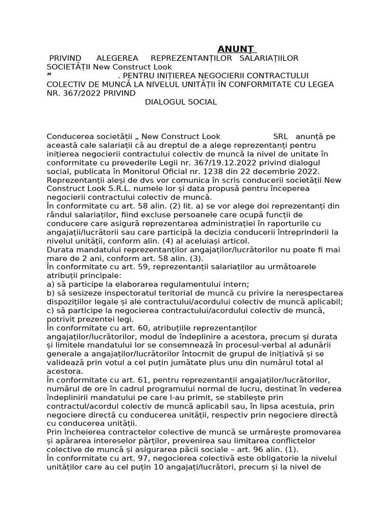 MODEL INITIERE CCM - Docx Versiunea 2024 | PDF