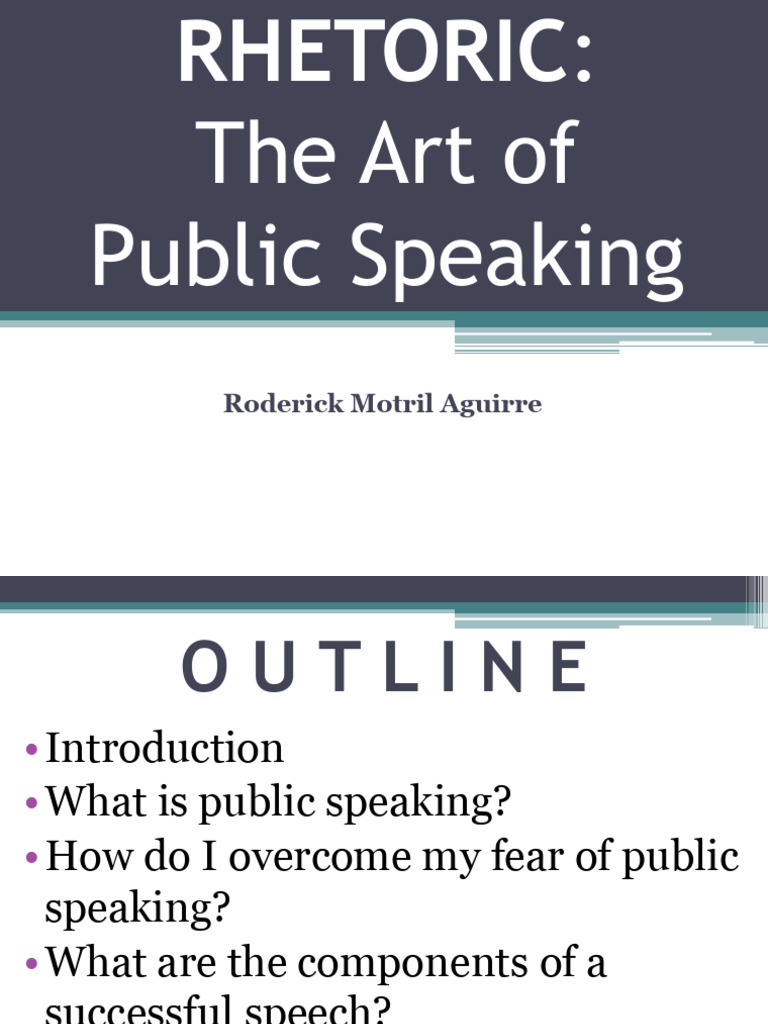 Lesson 1-RHETORIC-What Public Speaking Is | PDF