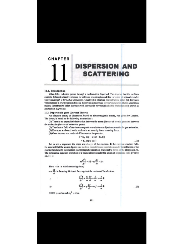 Dispersion & Scattering | PDF