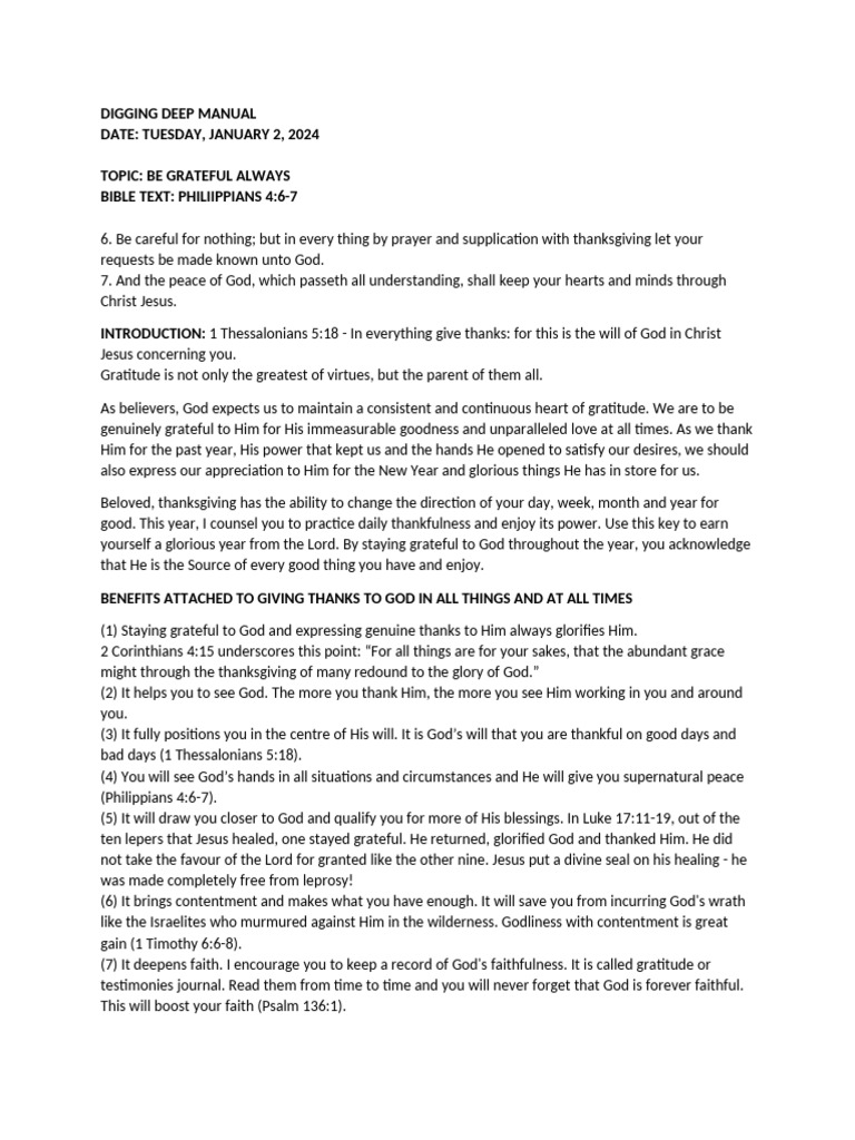 Digging Deep Manual02012024 | PDF