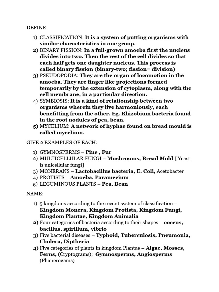 Classification Of Plants Pdf