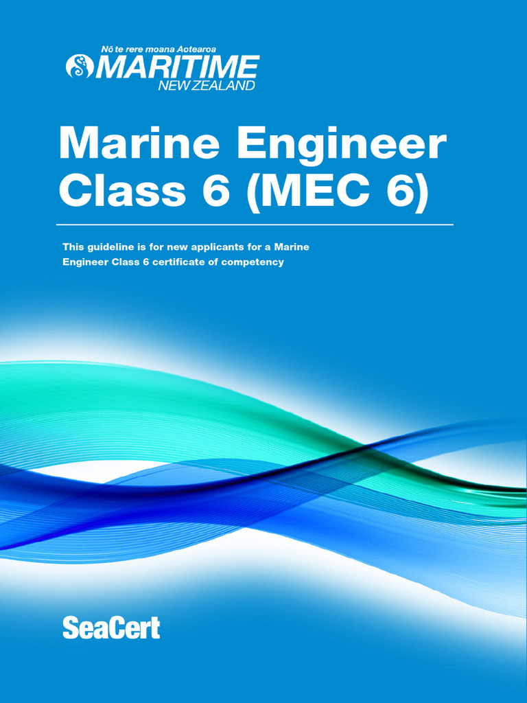 Marine Engineer Mec6 Certificate Mnz Guideline | PDF