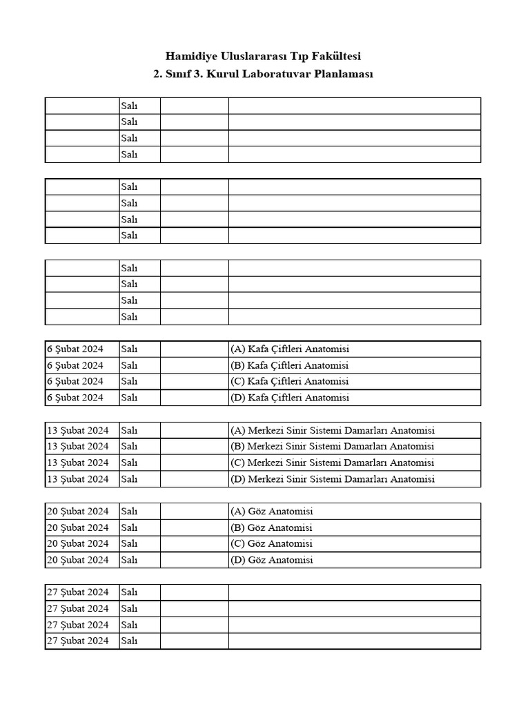 HUTF 3. Kurul Laboratuvarları | PDF