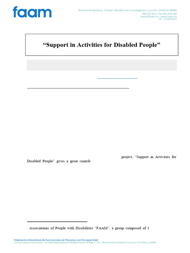 ESC FAAM Infopack 2024 | PDF | Volunteering | Social Science