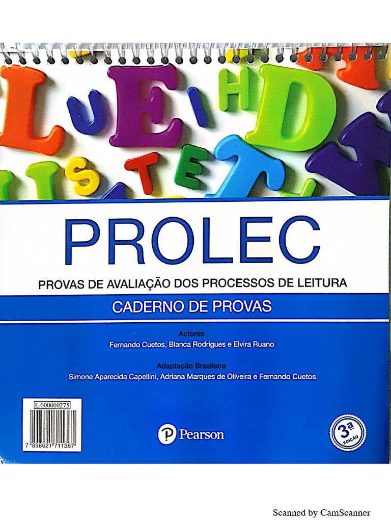Prolec Caderno de Provas - Paciente | PDF