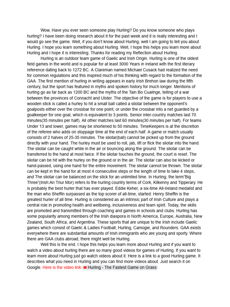 Livingston, International Sports Reflection | PDF