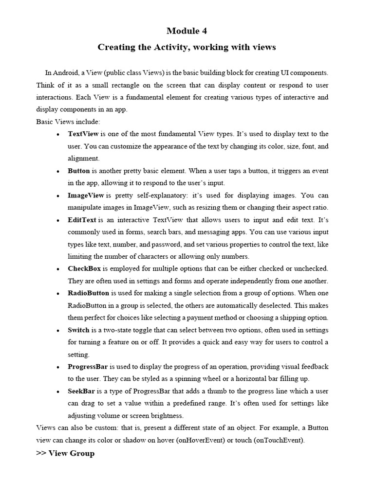 Module 4 - Half | PDF