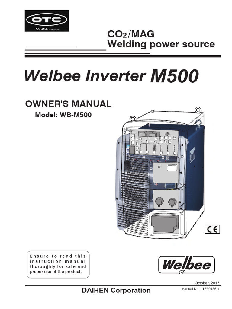 Welbee Inverter: CO /mag Welding Power Source | PDF
