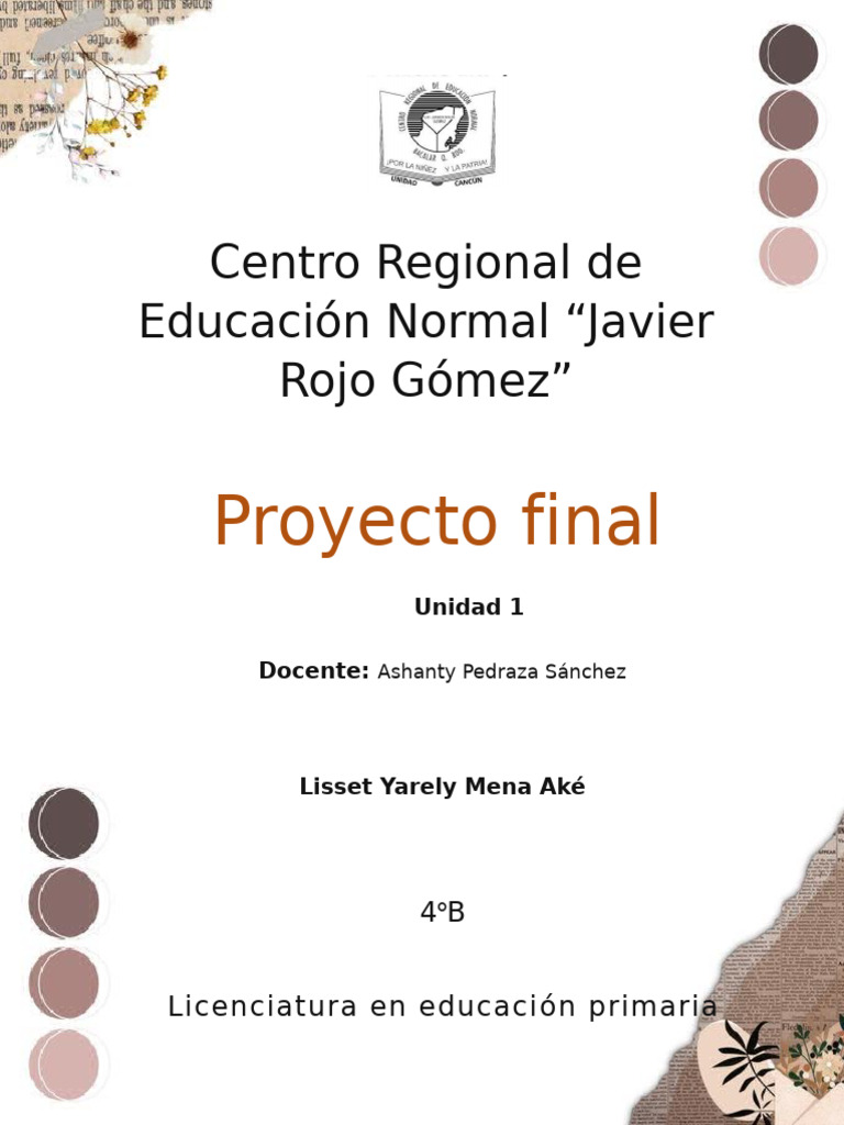Proyecto Unidad 1 | PDF