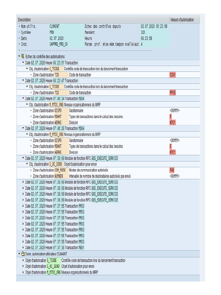 SAP Transactions | PDF