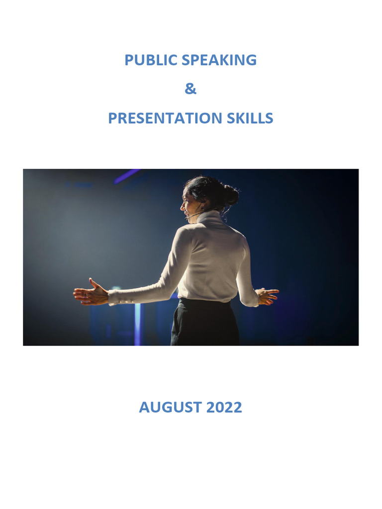 Public Speaking & Presentation Skills | PDF