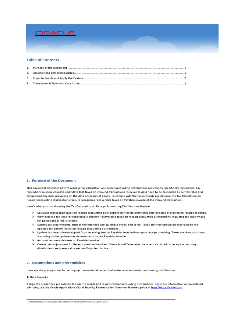 Cost Accounting Distributions In Oracle Fusion