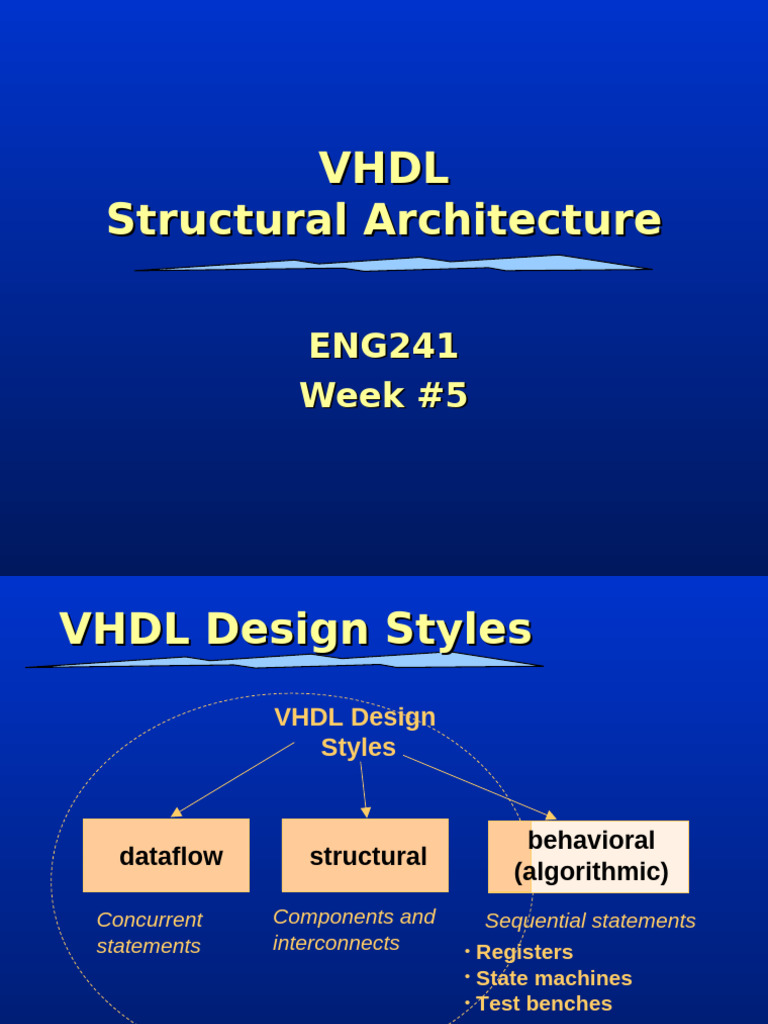 VHDL Structural Architecture | PDF