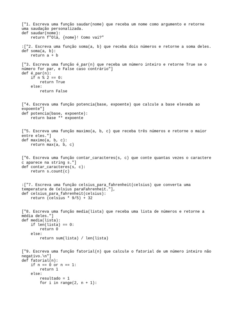 Exercícios 8.ipynb | PDF Exercícios 8.ipynb | PDF