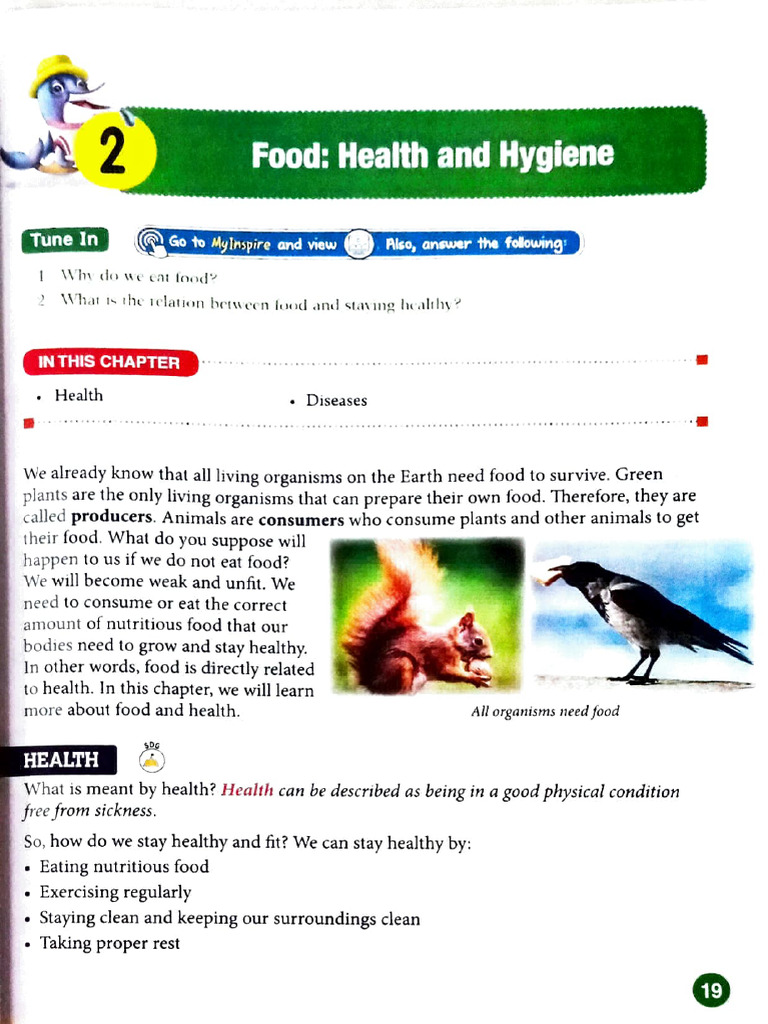 SCIENCE - CHAPTER 2 Food-Health and Hygiene | PDF
