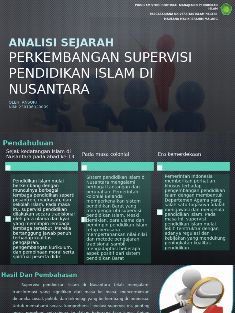 Analisi Sejarah Perkembangan Supervisi Pendidikan Islam Di Nusantara | PDF