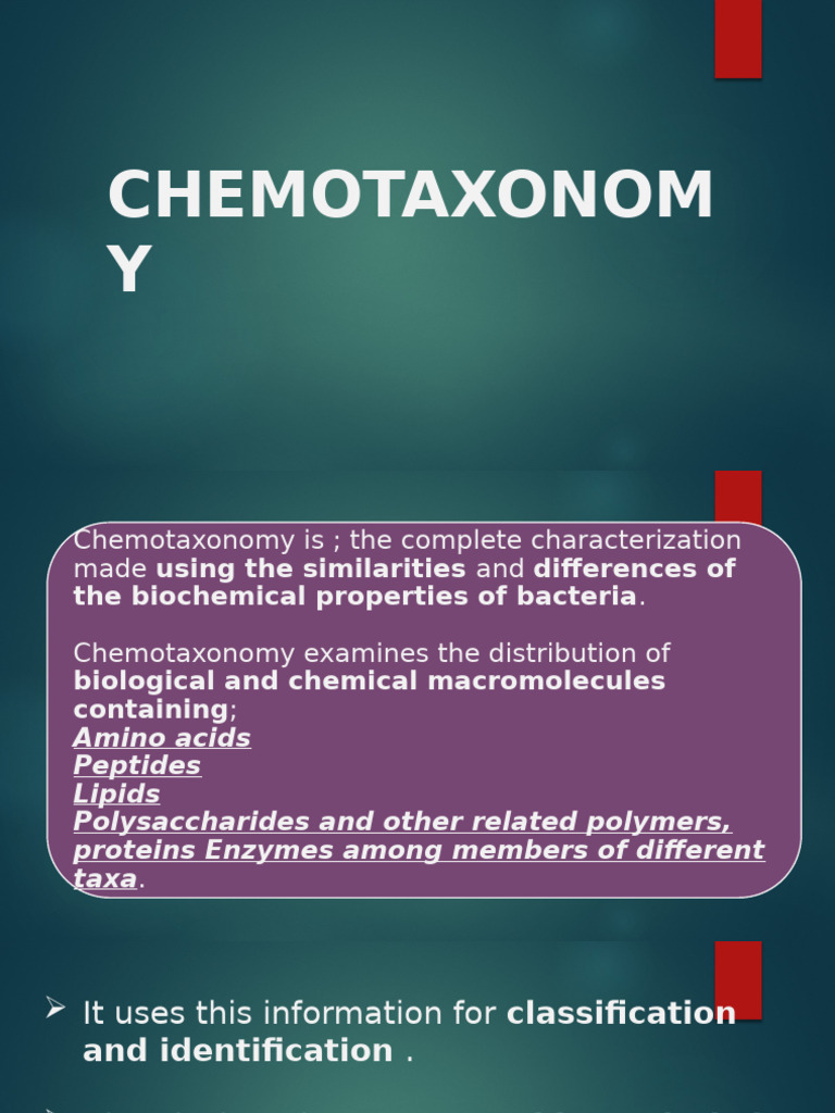 Chemo Taxonomy | PDF