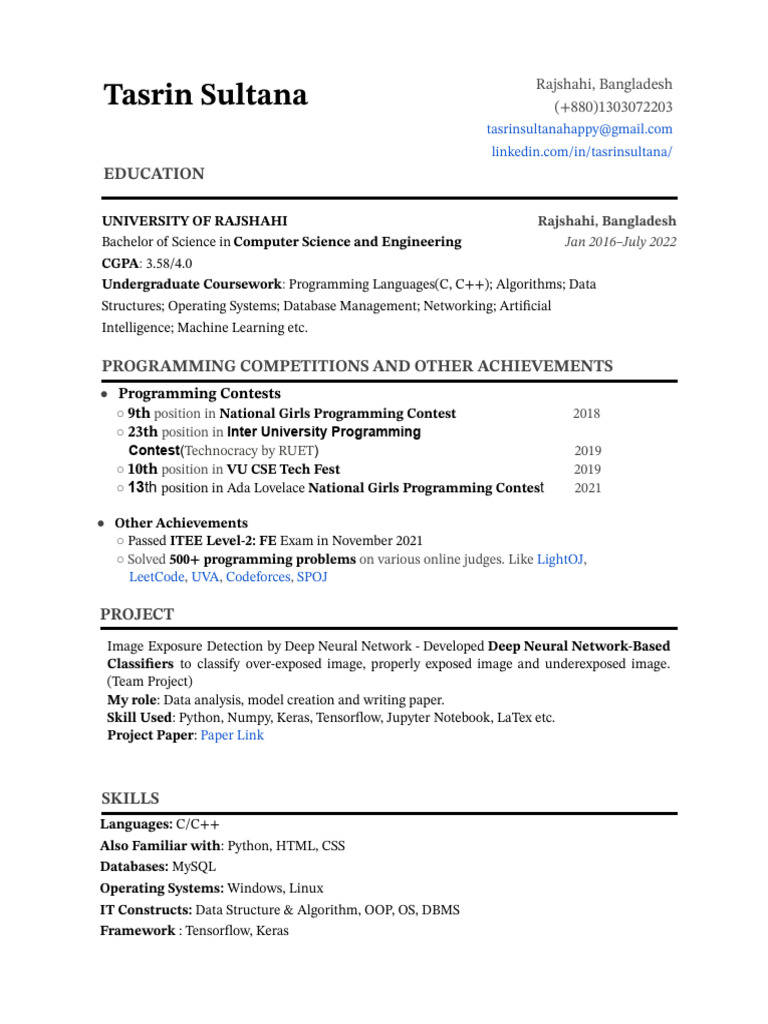 Tasrin Sultana | PDF