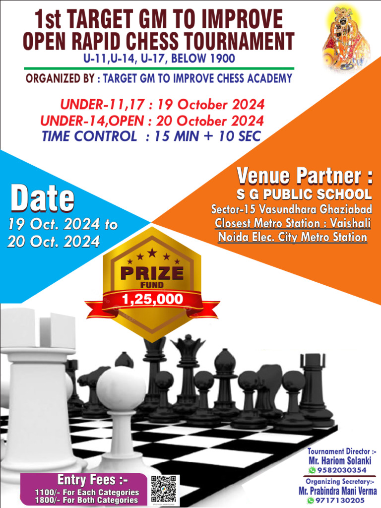 Target GM To Improve Chess Tournament 19-20oct 2024 | PDF