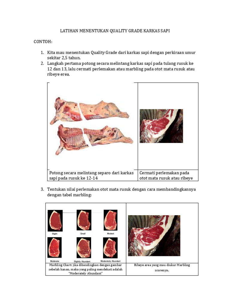 Latihan Quality Grade | PDF