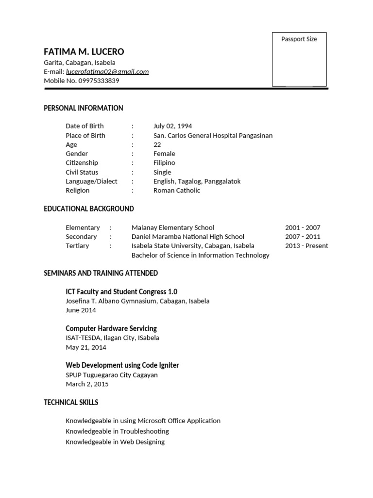 Sample Resume | PDF