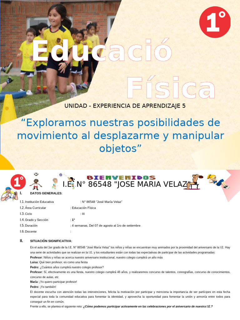 UNIDAD - EdA 5 - CICLO III - 1° 2023 | PDF