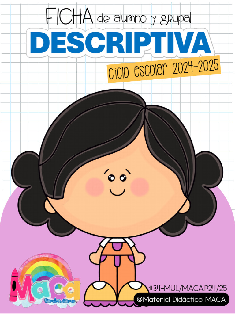 34.ficha Descriptiva 2024-2025 | PDF | Escuelas | Aprendizaje