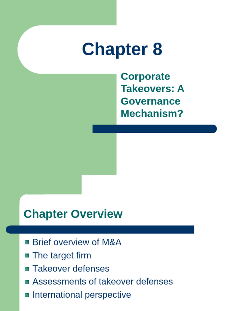 Ch08 Takeovers 2ed | PDF