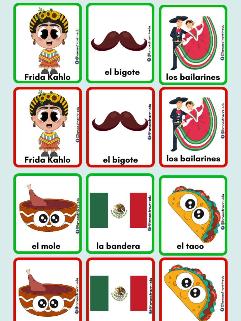 Memorama de Tradiciones Mexicanas | PDF | Cocina de las Americas ...
