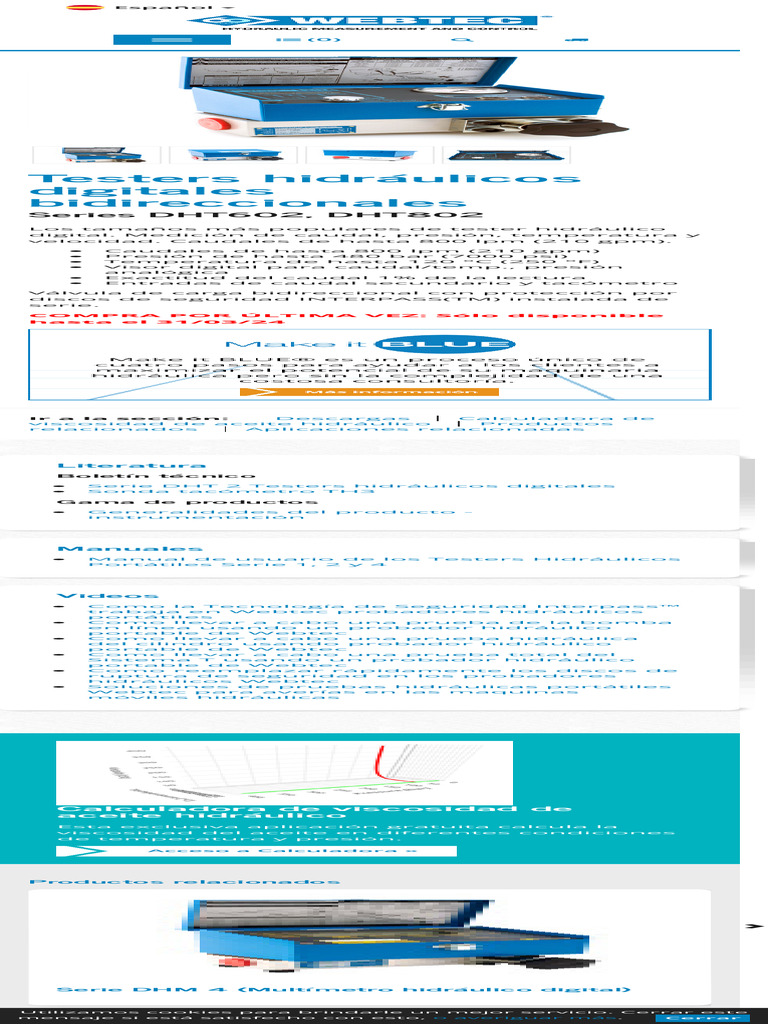 Webtec - Medición y Control Hidráulico | PDF | Tecnología