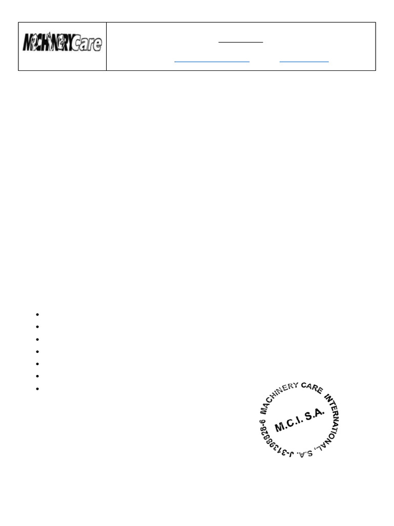 Informe Diagnostico Chiller 02 Syu Gen Vinagre | PDF