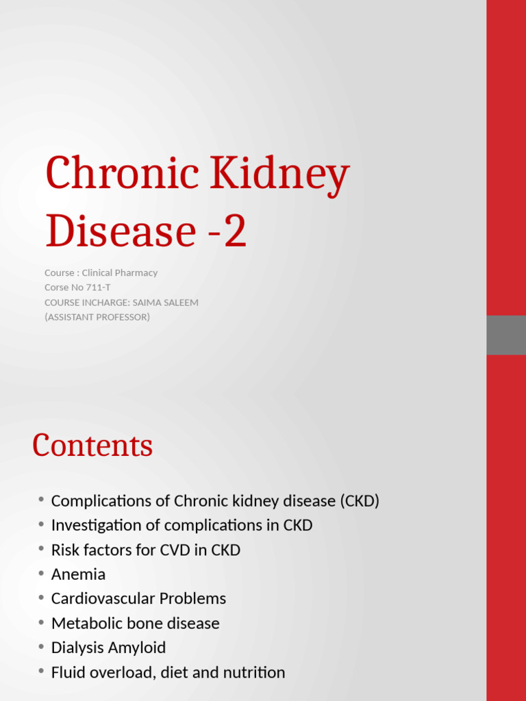Chronic Kidney Injury 2 | PDF