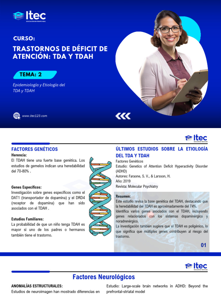 TEMA 2 - Epidemiología y Etiología Del TDA y TDAH | PDF