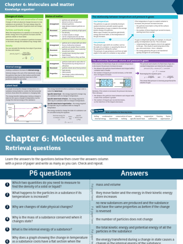 6 Molecules and Matter | PDF