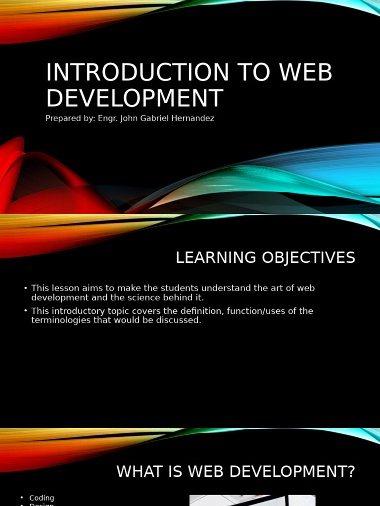 Introduction To Web Development | PDF