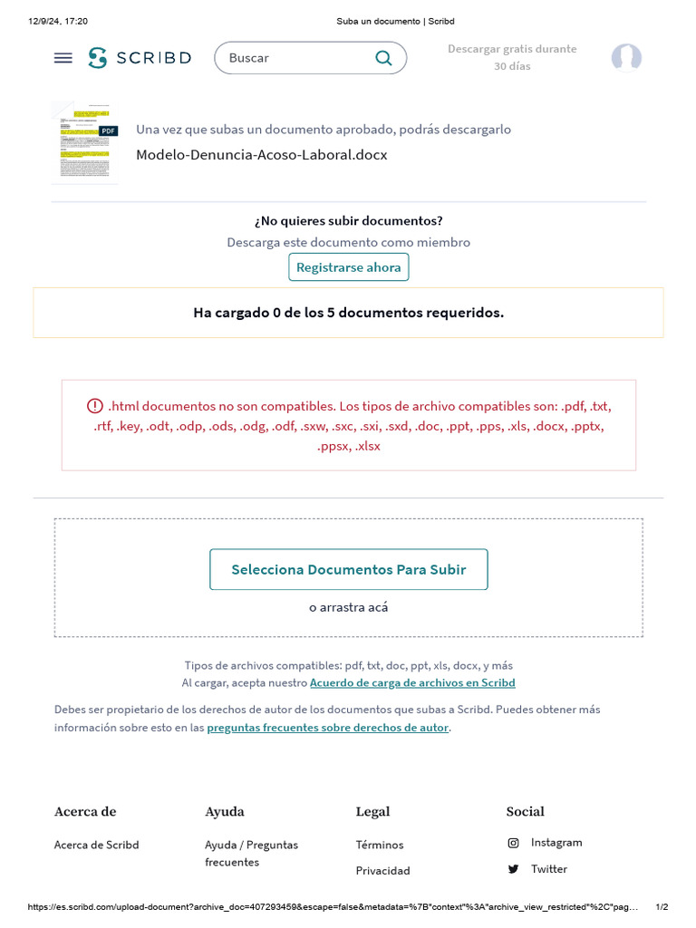Suba Un Documento - Scribd | PDF