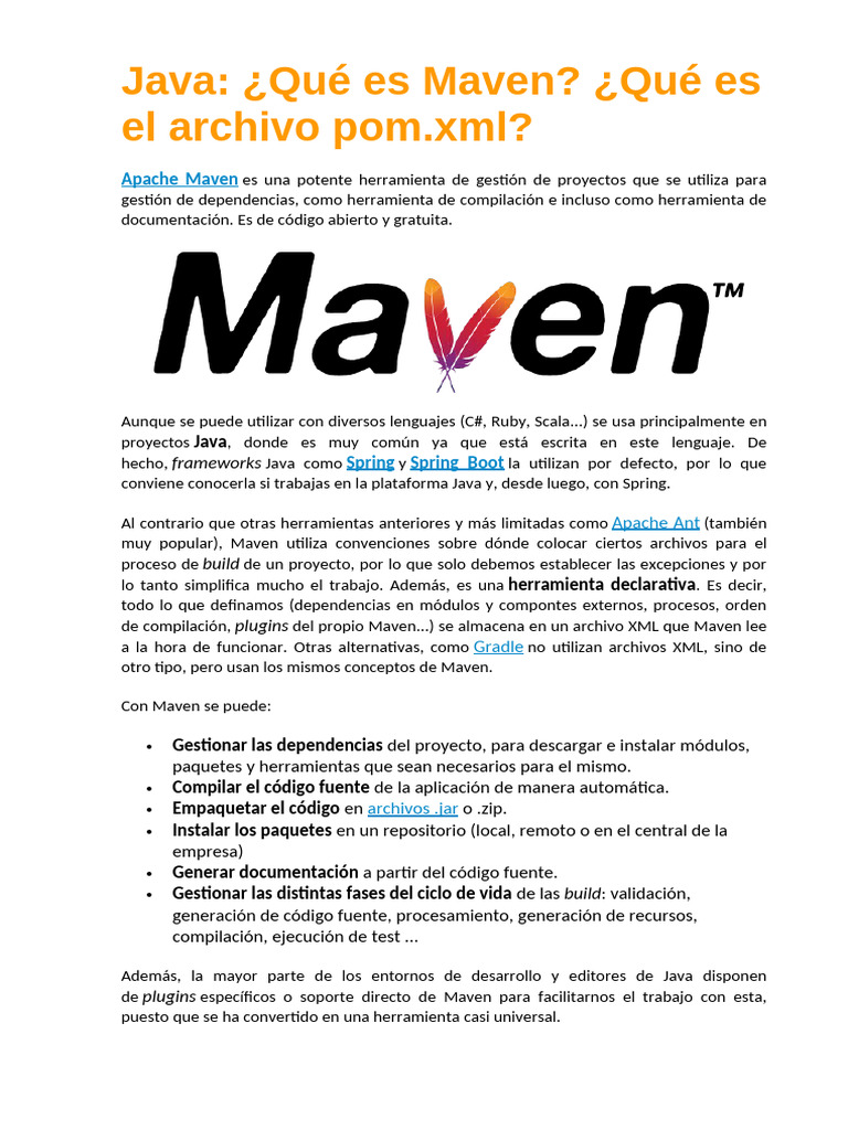 Tutorial Maven | PDF