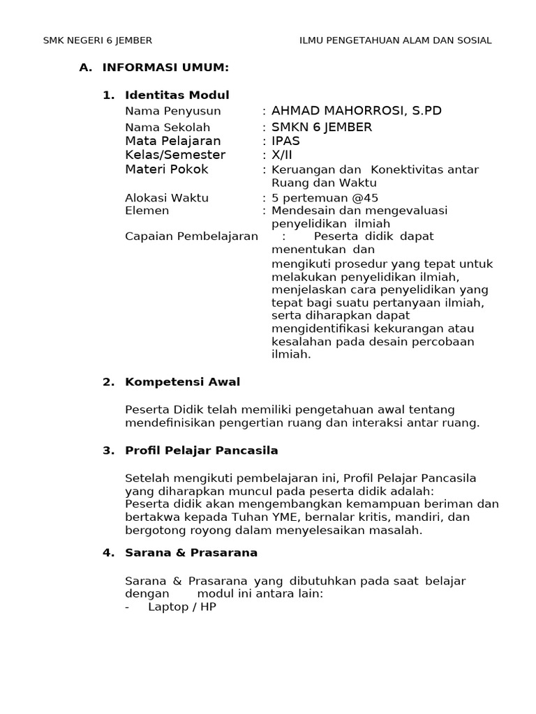 Modul Ajar Semester 2 | PDF